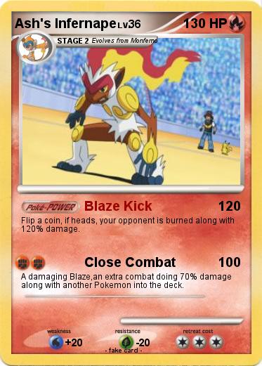 Ashs Infernape Blaze