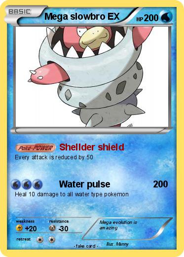 Pokémon Mega slowbro EX - Shellder shield - My Pokemon Card