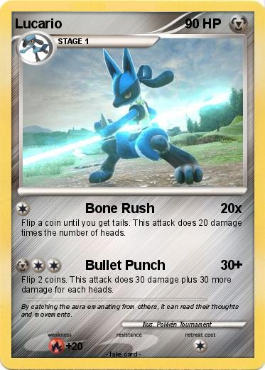 Lucario Bone Rush Pikachu