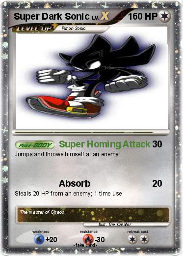 Sonic X Super Dark Sonic