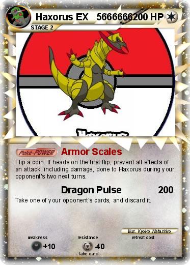 Haxorus Pokemon Card Ex