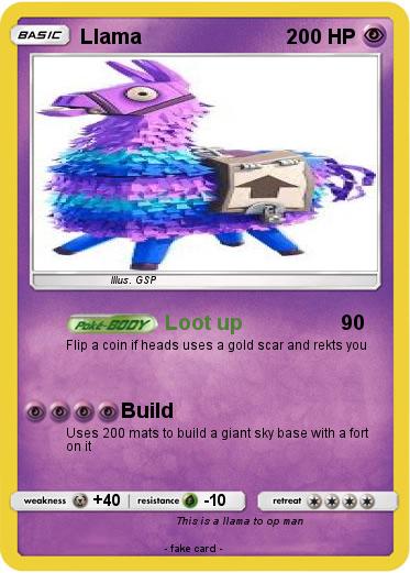 Carl The Llama Pokemon Card