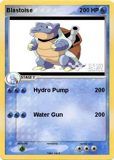 Blastoise Water Gun