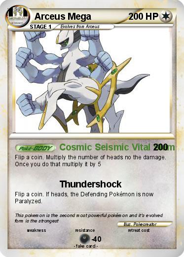 Arceus Mega Evolution Card