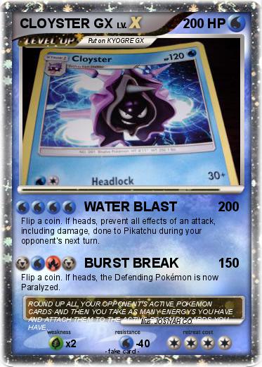 Cloyster Pokemon Card