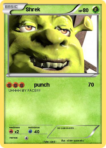 Pokémon Shrek 808 808 - punch - My Pokemon Card