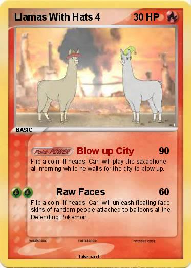 Carl The Llama Pokemon Card