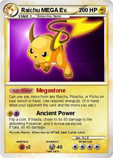 Raichu Mega Evolution Card Pojo's Pokemon Card Of The Day Card