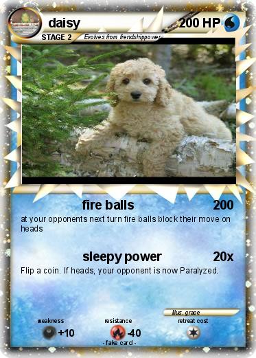 Pokémon poop 492 492 - fire balls - My Pokemon Card