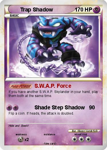 Skylanders Swap Force Trap Shadow Card