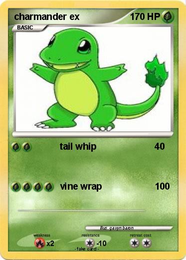 Pokémon charmander ex 3 3 - tail whip - My Pokemon Card