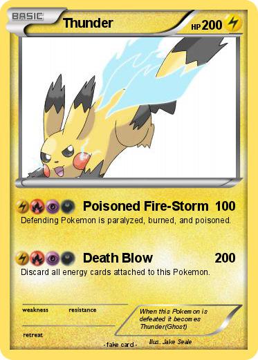 Pokémon Thunder 1421 1421 - Poisoned Fire-Storm - My Pokemon Card