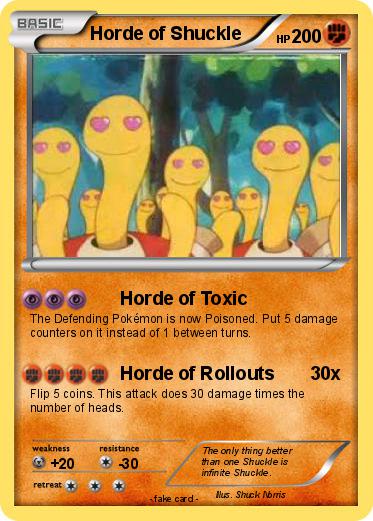 Pokémon Horde of Shuckle - Horde of Toxic - My Pokemon Card
