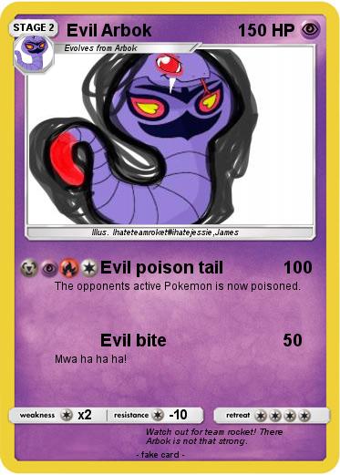 Arbok Mega Evolution Card