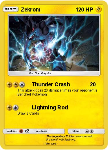 Pokemon Legendary Zekrom Card