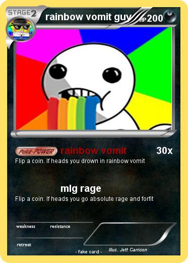Rainbow Vomit Meme