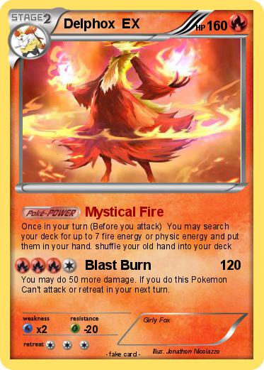 Delphox Mega Evolution Pokemon Card