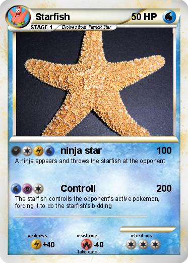 Pokémon Starfish 20 20 - ninja star - My Pokemon Card