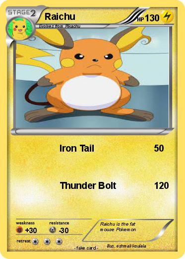 Raichu Iron Tail