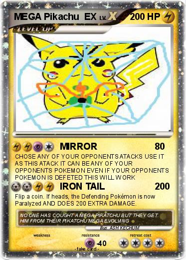 Pokémon MEGA Pikachu EX 36 36 - MIRROR - My Pokemon Card