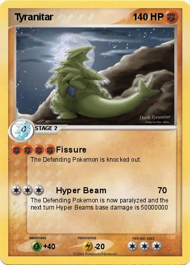 Tyranitar Hyper Beam