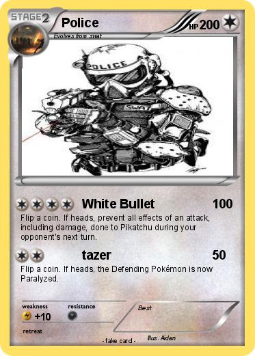 Pokémon Police 179 179 - White Bullet - My Pokemon Card