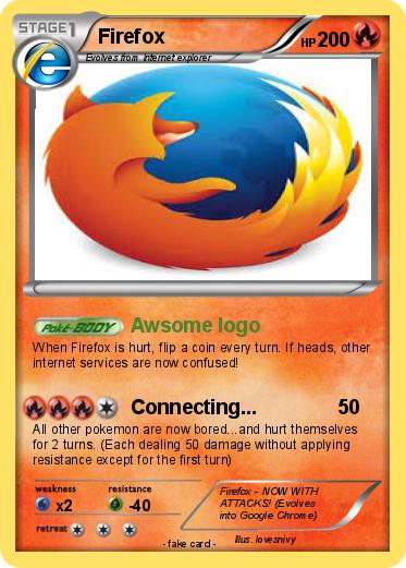Pokemon Cool Firefox Logo