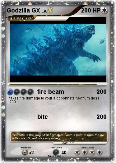 Godzilla Pokemon Cards