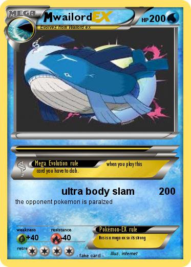 Wailord Mega Evolution Pokemon Fan Designs Paradox Form For Wailord