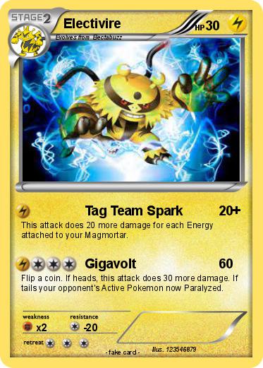 Electivire Evolution Chart