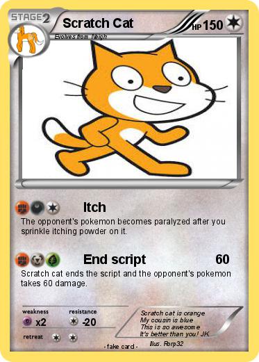 Pokémon Scratch Cat 13 13 - Itch - My Pokemon Card