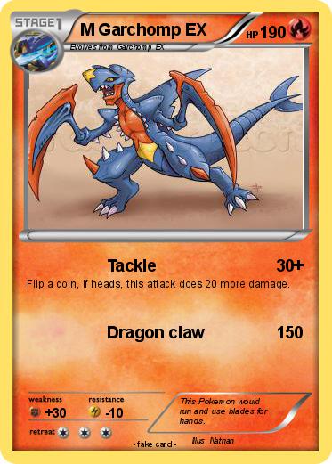 Pokémon M Garchomp EX 25 25 - Tackle - My Pokemon Card