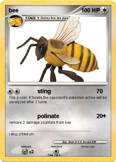 Pokémon bee 210 210 - sting - My Pokemon Card