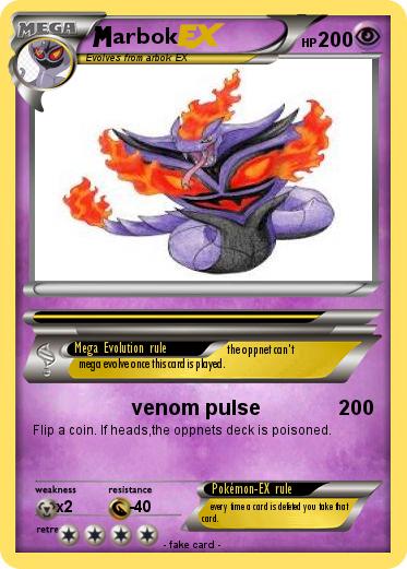 Arbok Mega Evolution Card