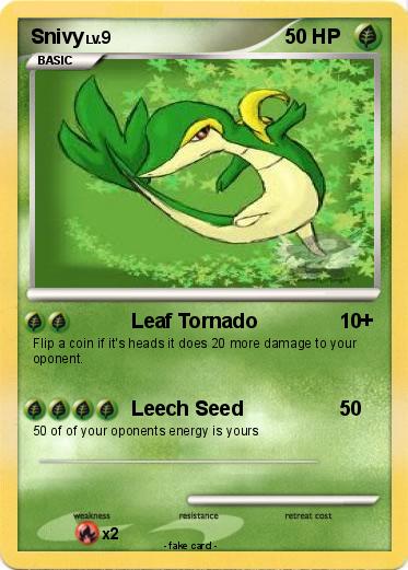 Snivy Pokemon Card