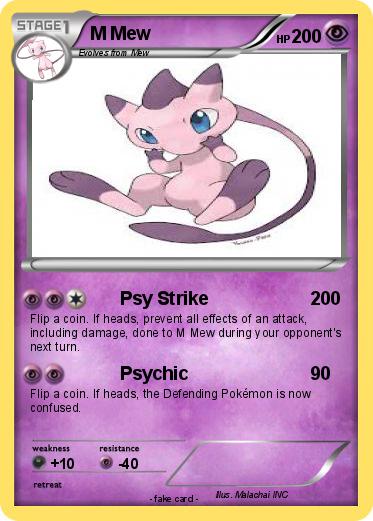 Mew Evolution Chart