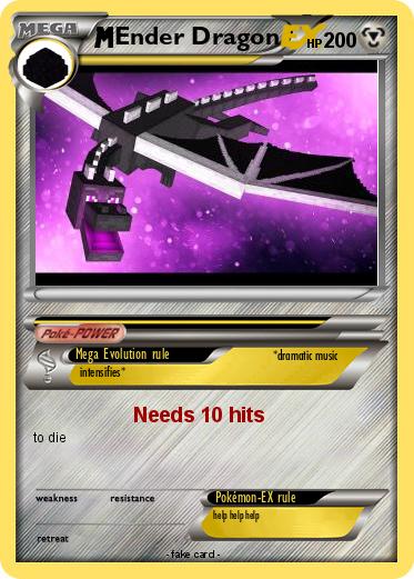 Minecraft Ender Dragon Pokemon Cards Salamence Ex δ (ex15 98)