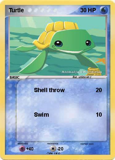 Pokémon Turtle 581 581 - Shell throw - My Pokemon Card