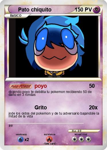 Pokémon Pato chiquito - poyo - Mi carta pokémon