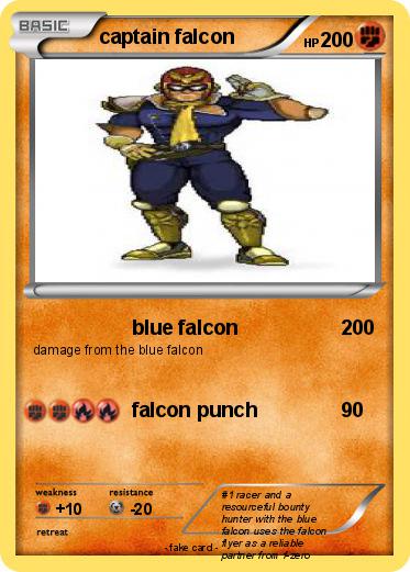 Pokémon captain falcon 360 360 - blue falcon - My Pokemon Card