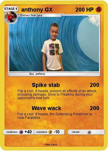 Pokémon anthony 1383 1383 - Spike stab - My Pokemon Card