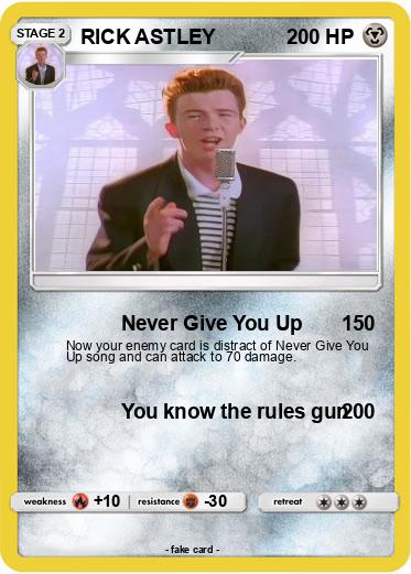 Pokémon RICK ASTLEY 526 526 - Never Give You Up - My Pokemon Card