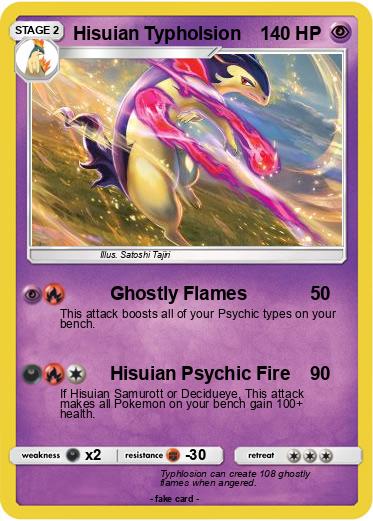 Pokémon Hisuian Typholsion - Ghostly Flames - My Pokemon Card
