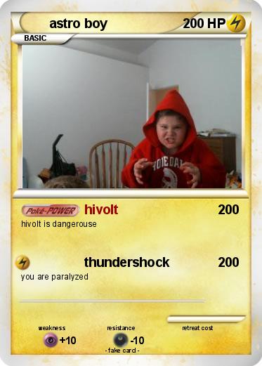 Pokémon astro boy 8 8 - hivolt - My Pokemon Card