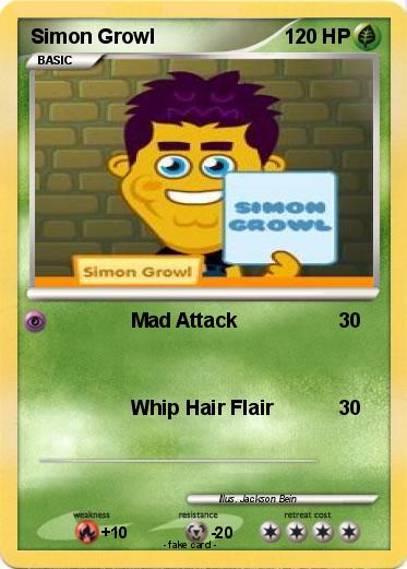 Pokémon Simon Growl - Mad Attack - My Pokemon Card