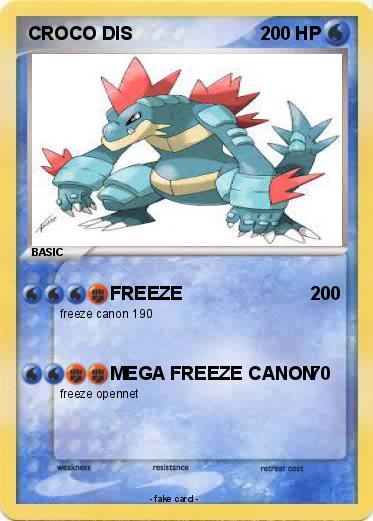 Pokémon CROCO DIS - FREEZE - My Pokemon Card