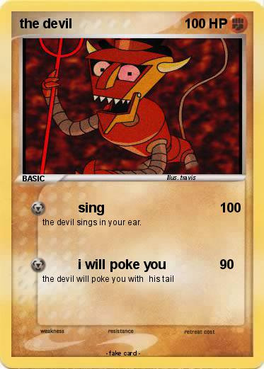 Pokémon the devil 69 69 - sing - My Pokemon Card