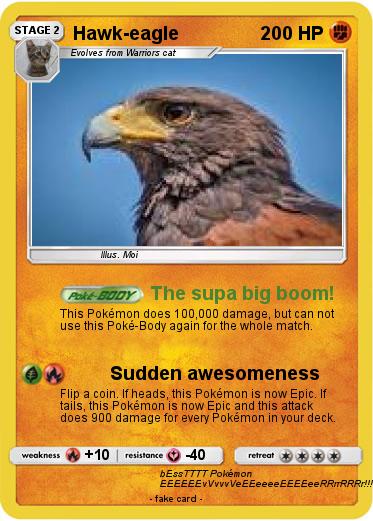 Pokémon Hawk eagle 1 1 - The supa big boom! - My Pokemon Card