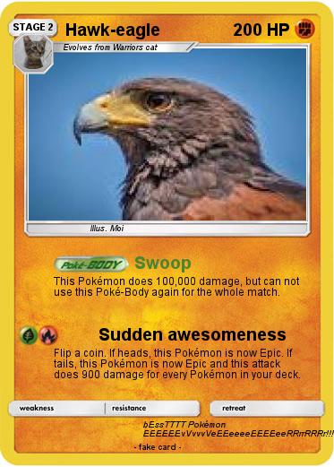 Pokémon Hawk eagle - Swoop - My Pokemon Card