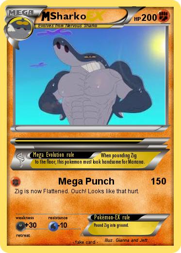 Pokémon Sharko 57 57 - Mega Punch - My Pokemon Card